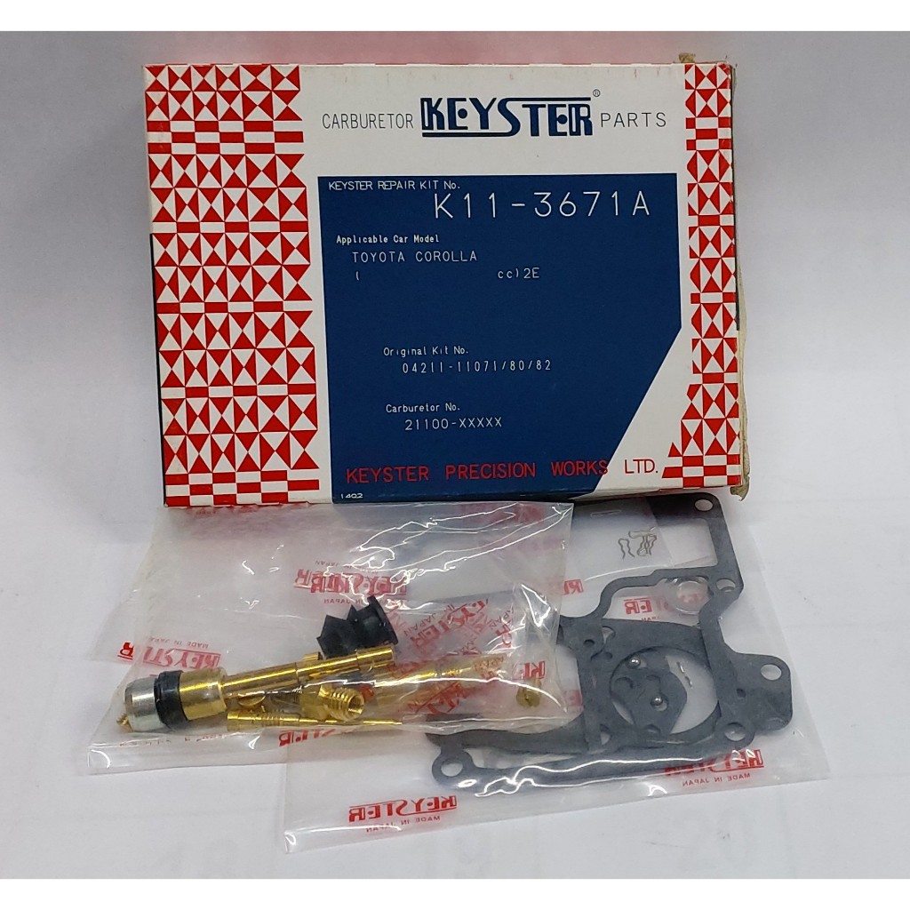 Keyster Carburetor Repair Kit for 2e Engine Toyota Corolla Big Body ...