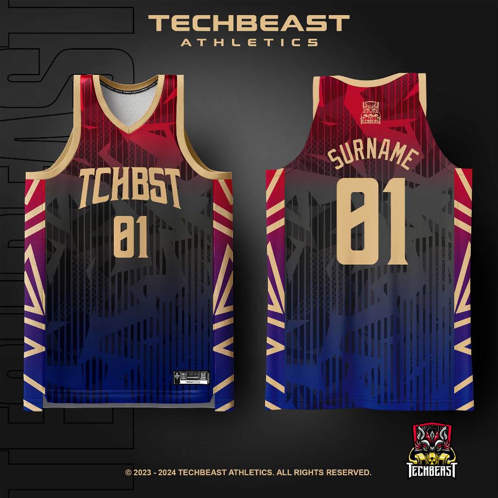 Techbeast Fragment Basketball Jersey Full Sublimation ( CUSTOM NAME + NUMBER ) | Shopee Philippines