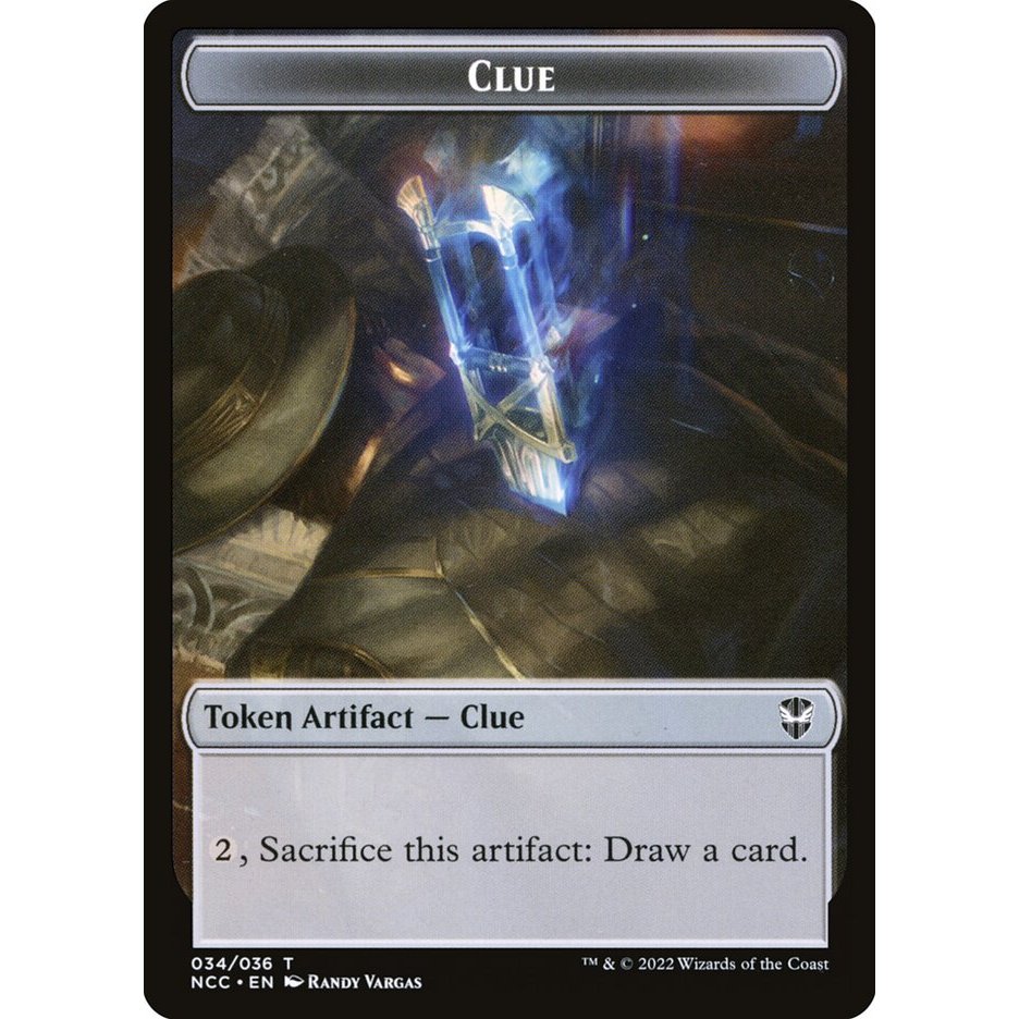 MTG Singles: Clue // Elemental (005) Double-Sided Token - Commander ...