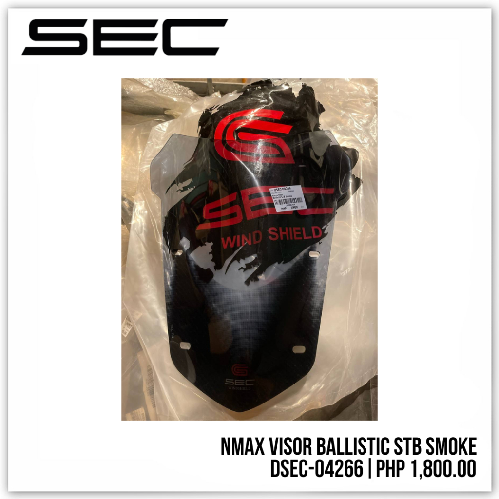 Sec Visor for Motorcycle Nmax Ballistic STB Smoke (DSEC-04266) | Shopee ...