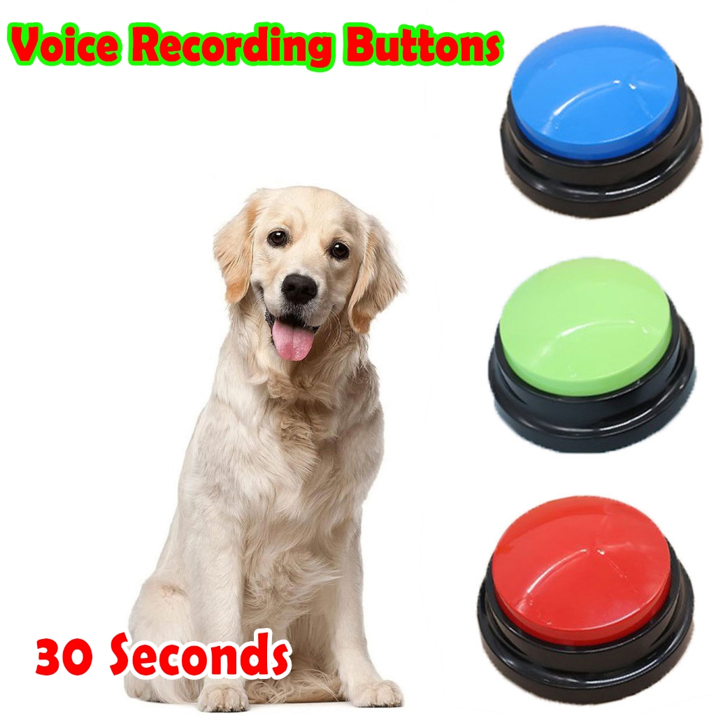 Voice Recording Buttons Portable Record Playback Sound Buttons for Pets ...