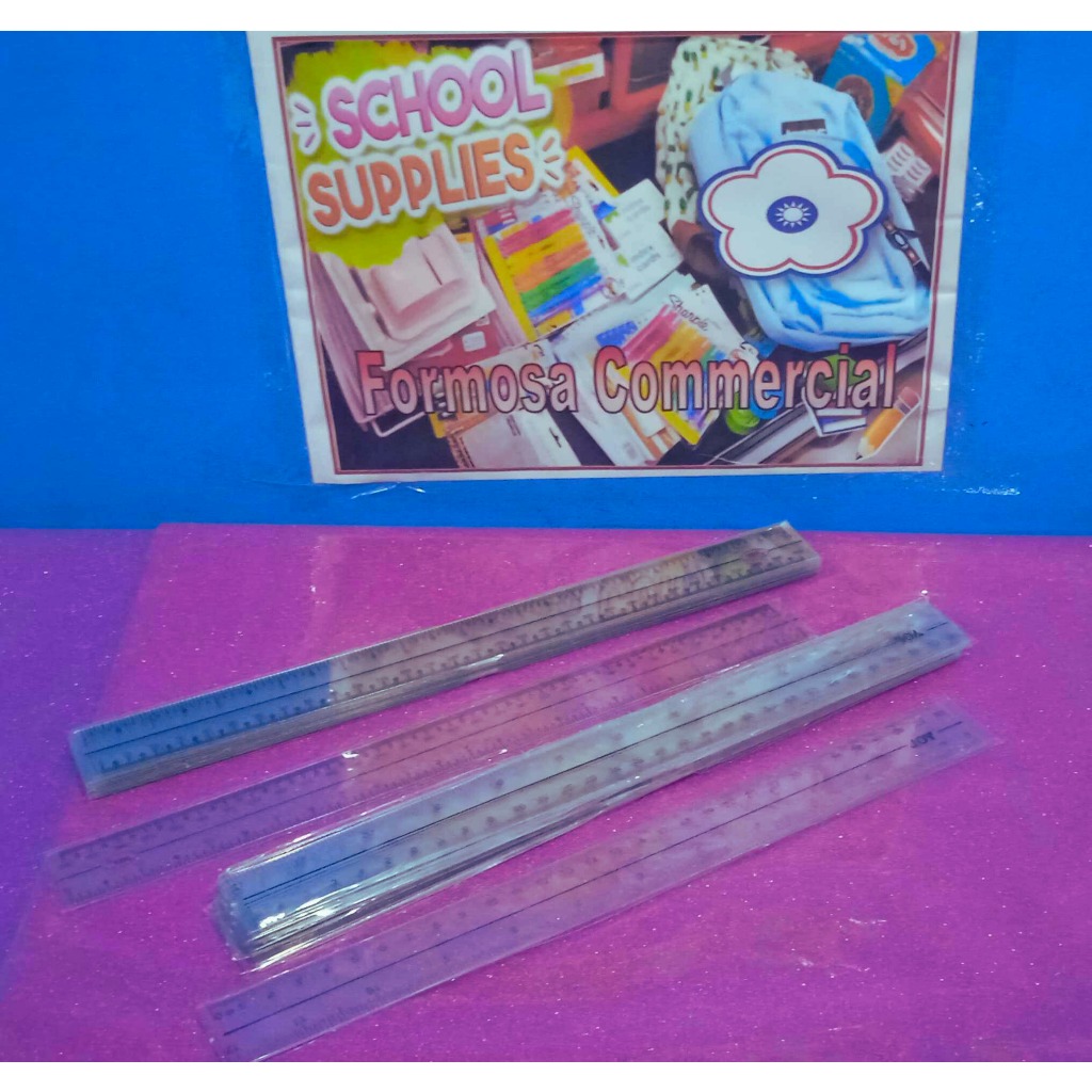 Plastic Ruler 12"inch Flexi/Hard per Piece | Shopee Philippines