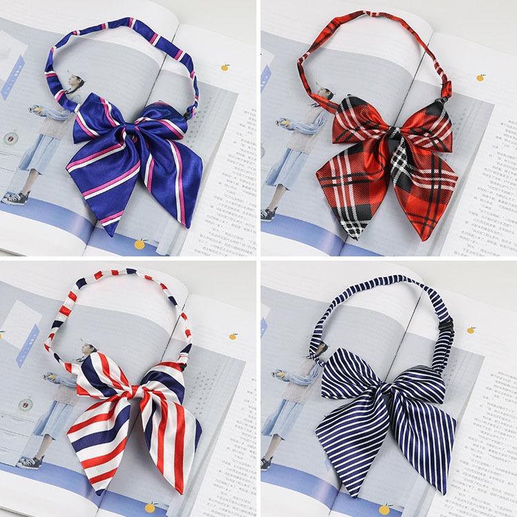 YFGNT-4536 Uniform Bow Tie Ribbon JK College High School Bank Reception ...