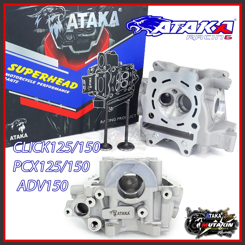ATAKA Racing Cylinder Head Click125/150 / PCX150 /ADV 150 24/29mm 25 ...