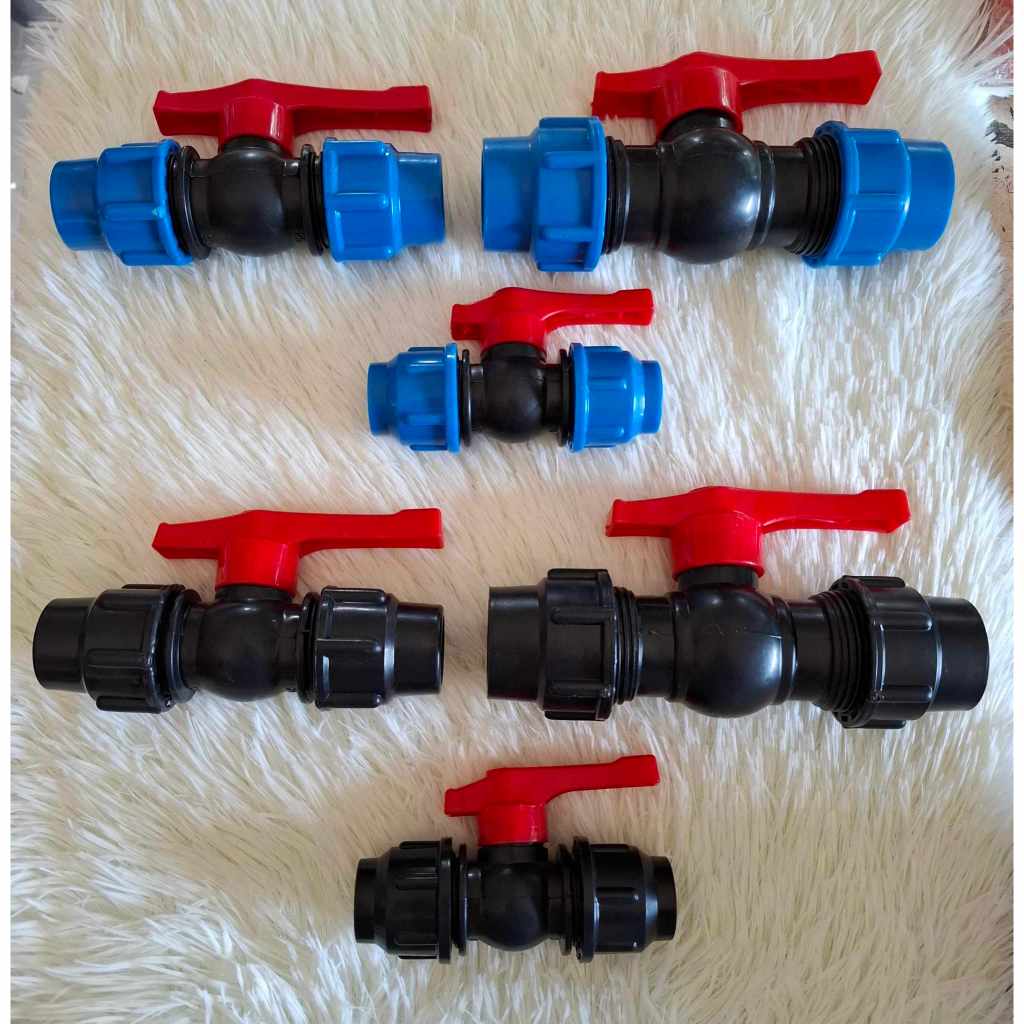 #HEAVY DUTY PE Compression Ball Valve 1/2, 3/4, 1 PE Ball Valve | Shopee Philippines