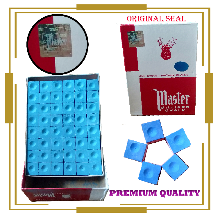 Original Premium Master billiard chalk 1 dozen is 12 piecesMade in USA ...