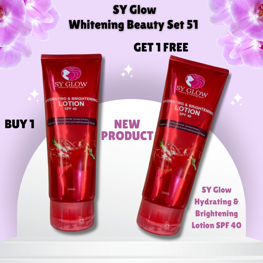 SY Glow Whitening Beauty Set 51 - Hydrating and Brightening Lotion | Body Whitening | SPF 40 ...