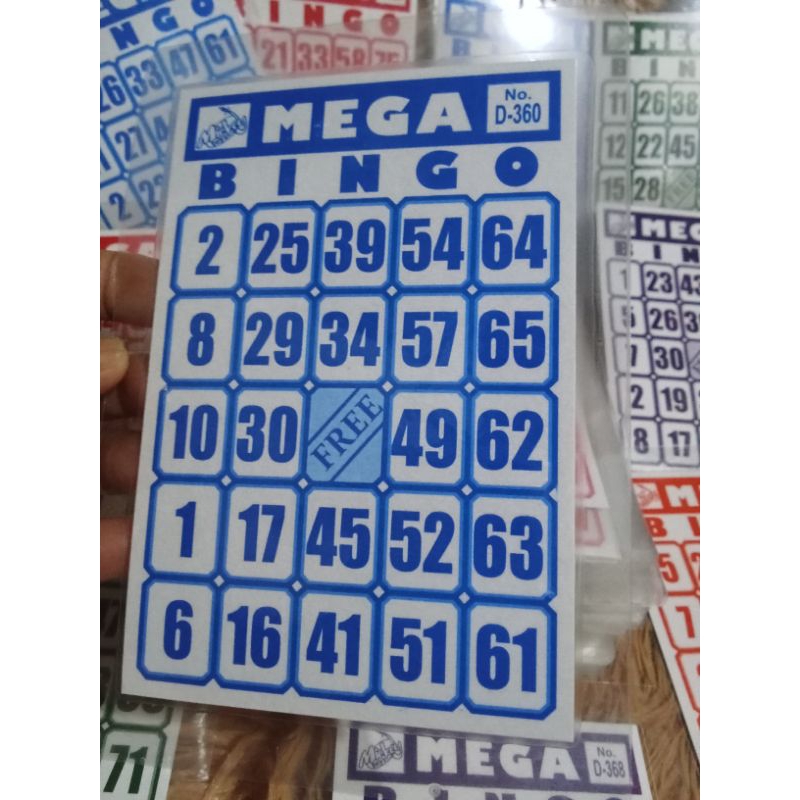 10pcs laminated bingo card MEG* | Shopee Philippines