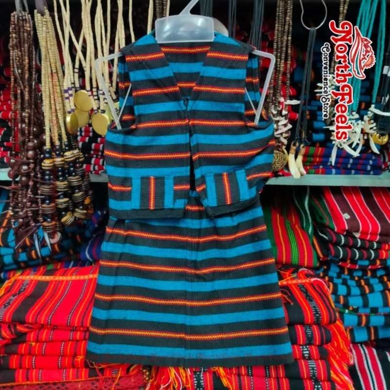 (Set) Kids Igorot Ethnic Attire - Girl Apayao Kalinga Costume | Inabel ...