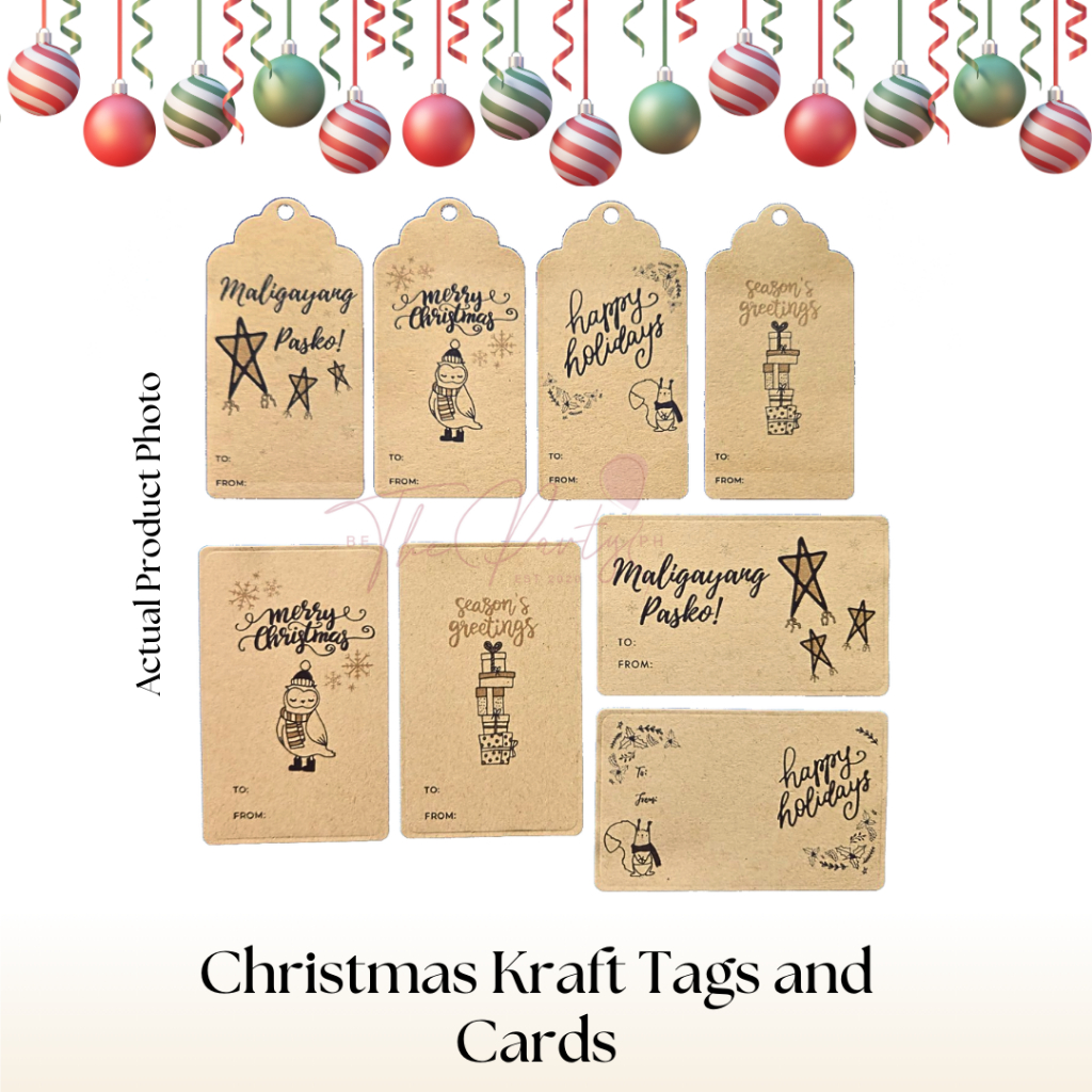 Large Kraft Christmas Gift Tags or Labels 12 pcs #christmas # ...