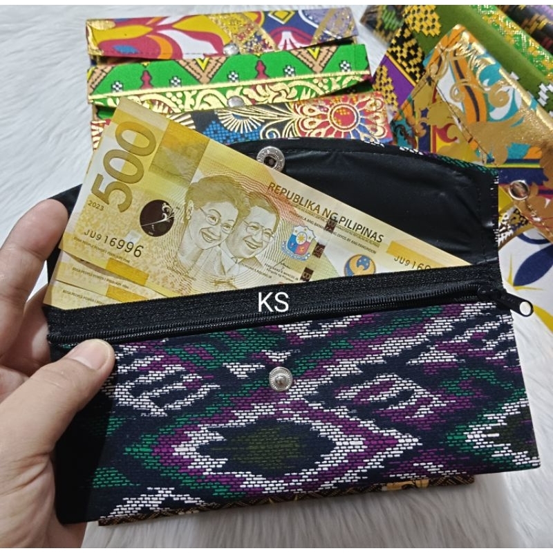 BATIK PAPER WALLET LONG W/ ZIPPER | Shopee Philippines