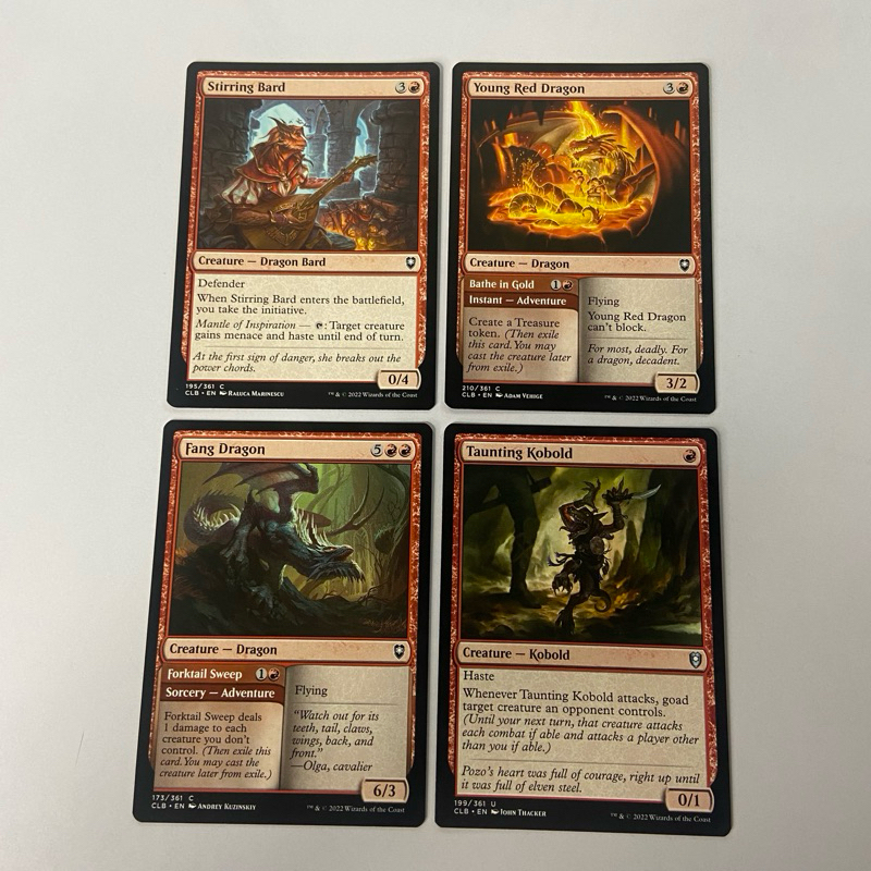 STIRRING BARD YOUNG RED DRAGON FANG DRAGON TAUNTING KOBOLD CLB BATTLE ...