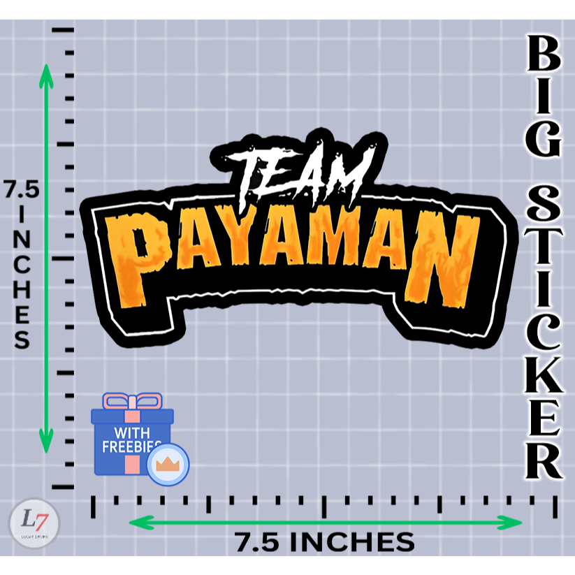 Team Payaman BIG SIZE 3D Vinyl Sticker Waterproof Scratchproof For Car ...