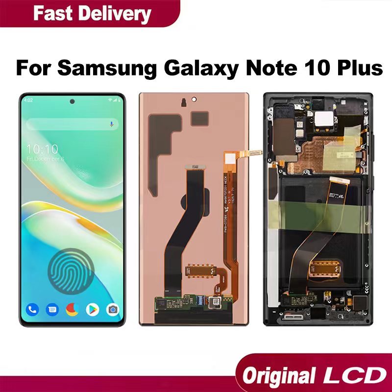 Samsung Galaxy Note 10 Plus 4G 5G LCD Original Touch Screen With Frame ...
