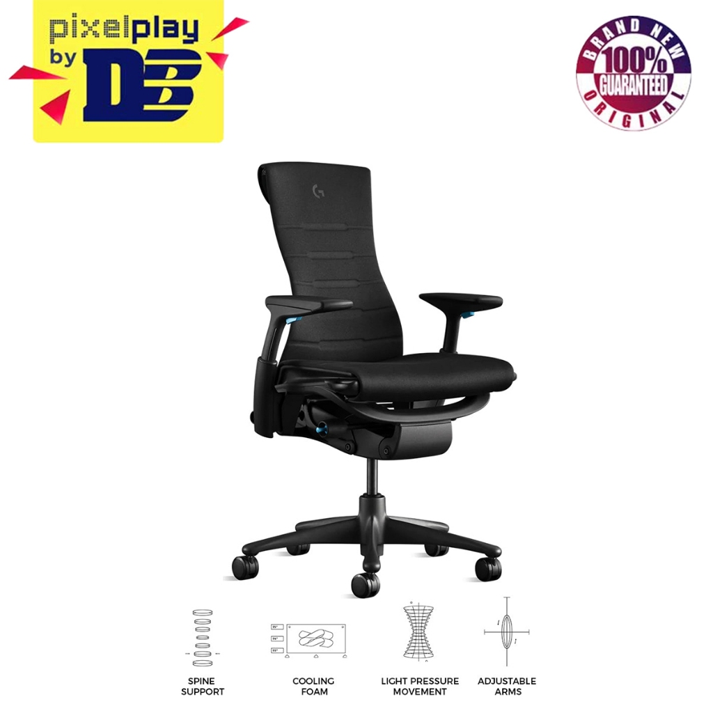 Herman Miller X Logitech G Embody Gaming Chair (Black/Cyan) | Shopee ...
