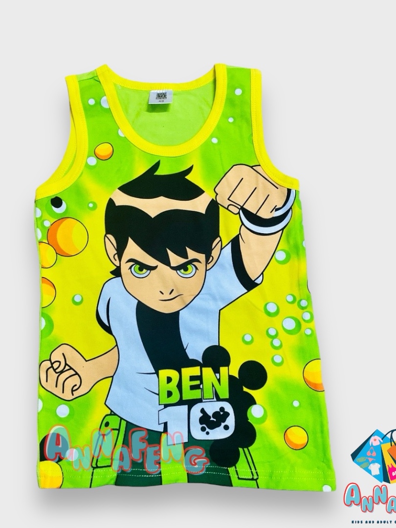 BEN10 CHARACTER SANDO SLEEVELESS FOR KIDS BOYS TOPS FOR BABY BEN-10 ...