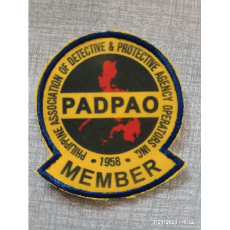 sosia and padpao print yellow and white for security Guard | Shopee ...