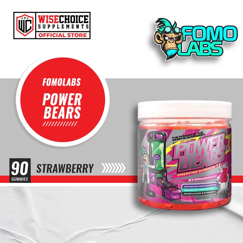 Fomolabs Power Bears 90 Gummies Strawberry Flavor | Shopee Philippines