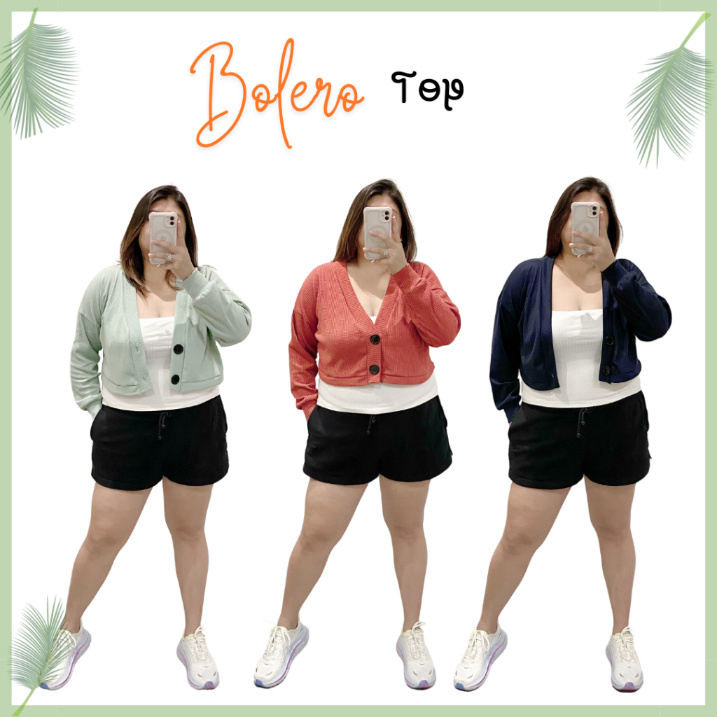 NF BOLERO BUTTON Down Crop Cardigan for Small Midsize Plussize Ladies ...