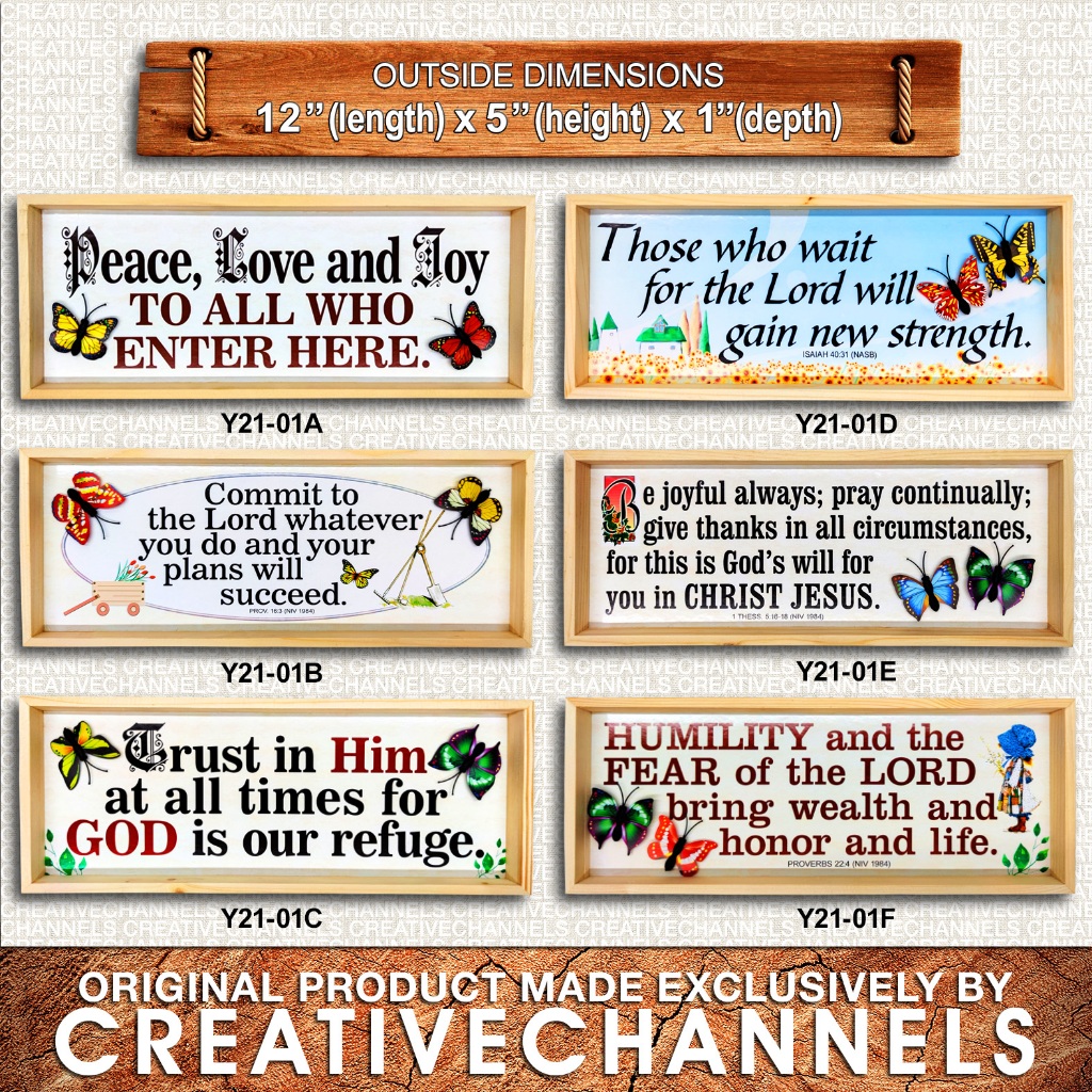 Wooden Wall Decor, Y21-01 by CreativeChannels, Bible Verse Wall Decor ...