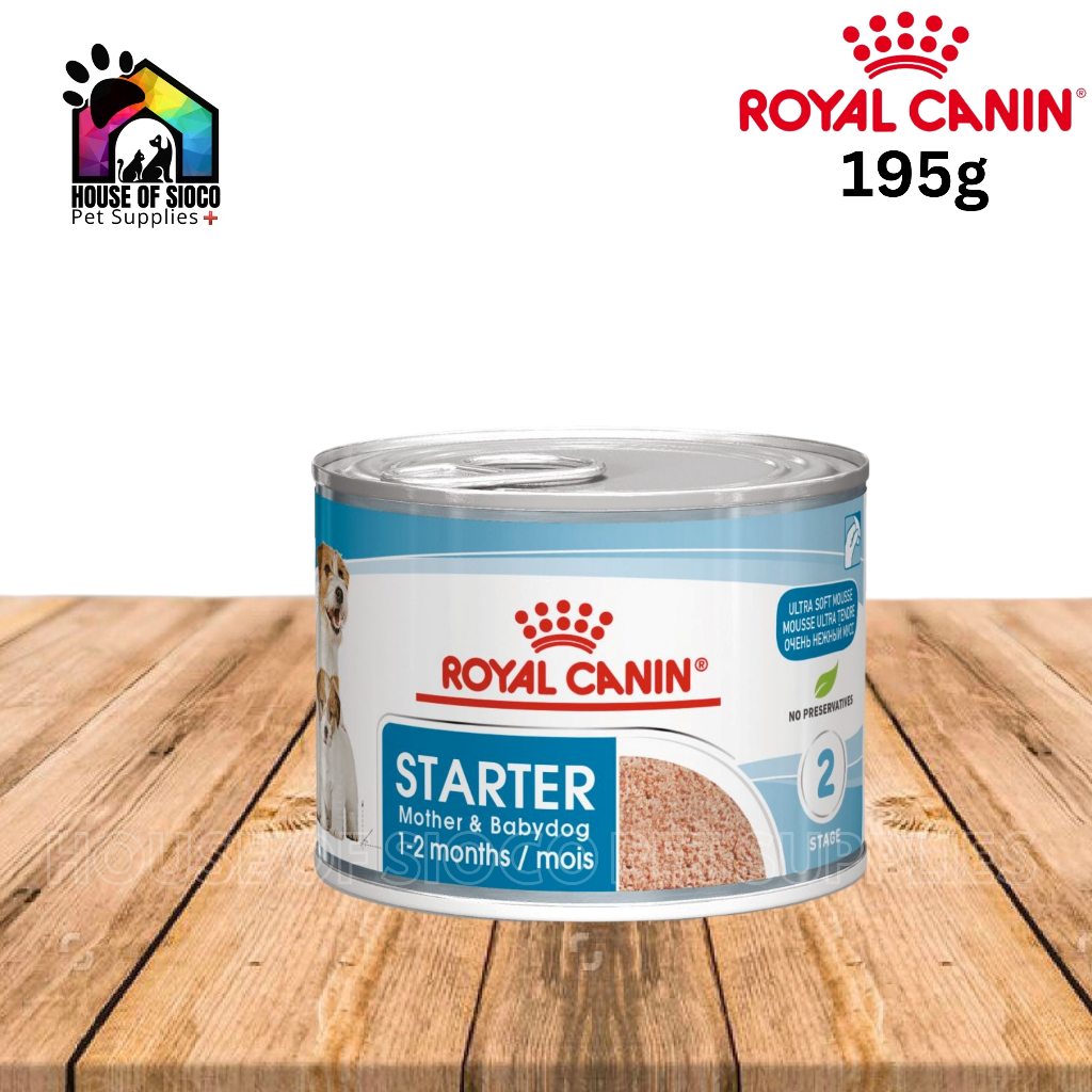 Royal Canin Starter Mousse Mother & Babydog (195g) Wet Dog Food - Size Health Nutrition | Shopee ...