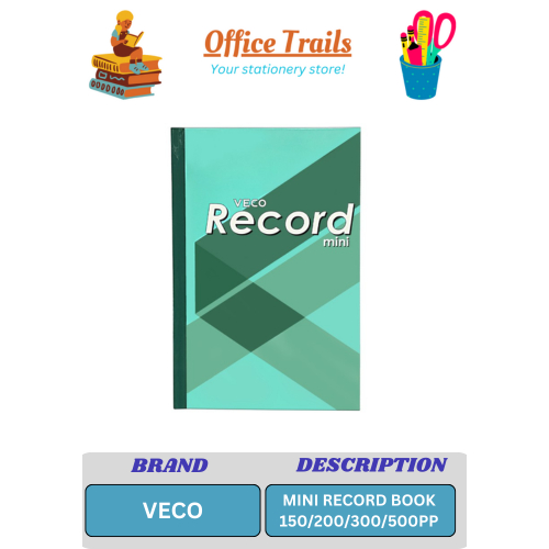 Veco Record Book Notebook Mini Record Book 1Pc | Shopee Philippines