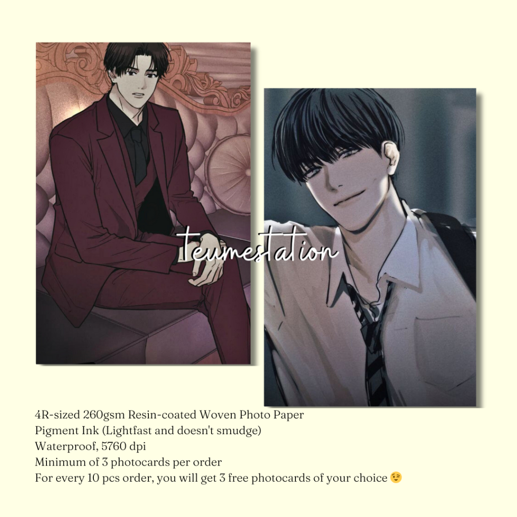 Payback BL Manhwa 4R Photocards (3 pcs. minimum per order) B02 | Shopee ...
