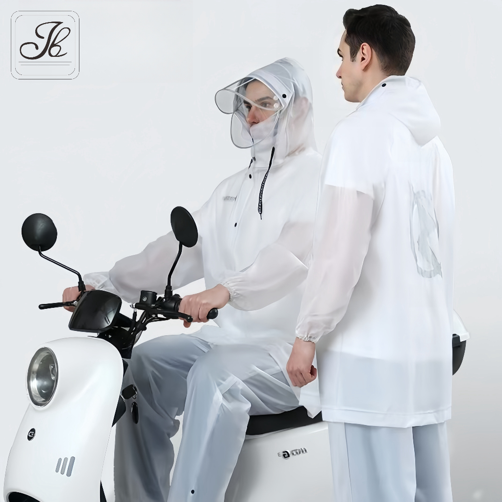 JBEE raincoat suit women and men universal full body anti-storm riding ...