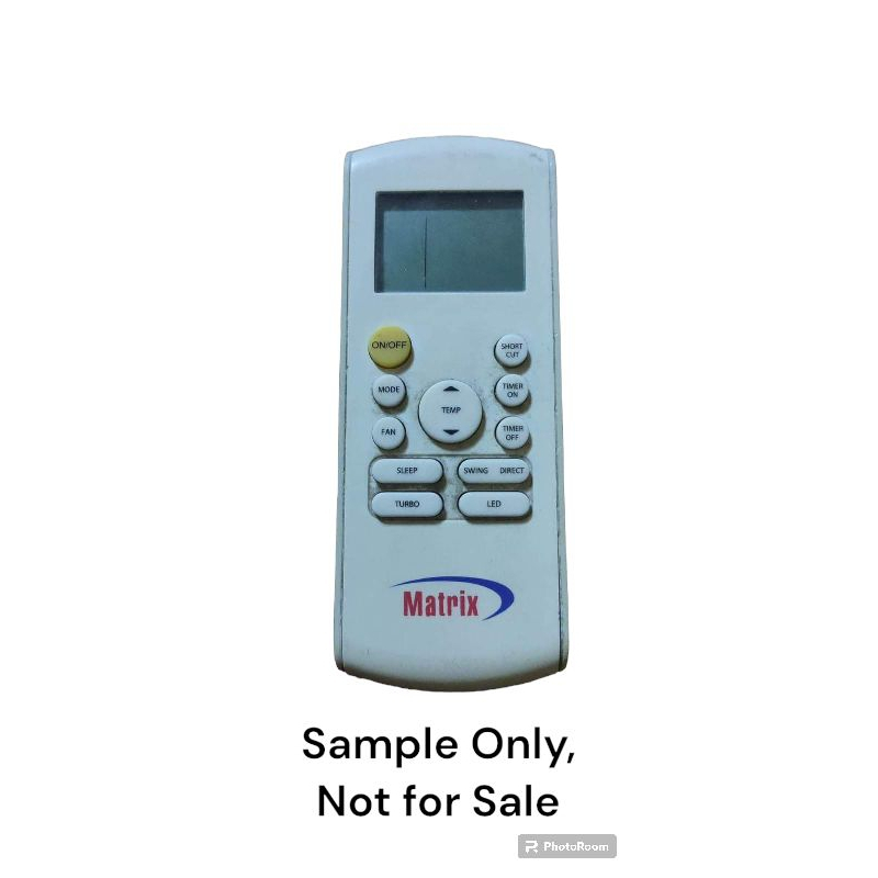 Matrix Remote, Universal Replacement Remote for Matrix Aircon, MATRIX ...