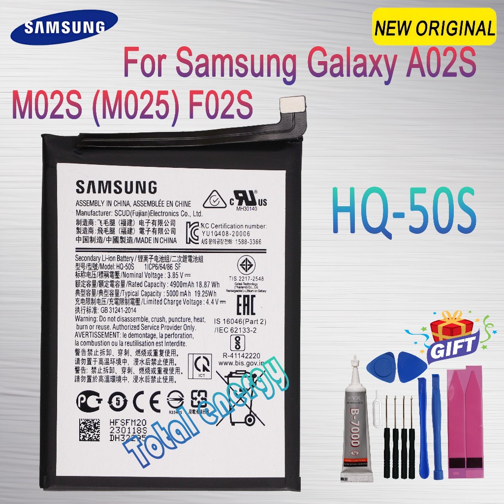 For Samsung Galaxy A02S M02S (M025) F02S HQ-50S 5000mAh Replacement ...
