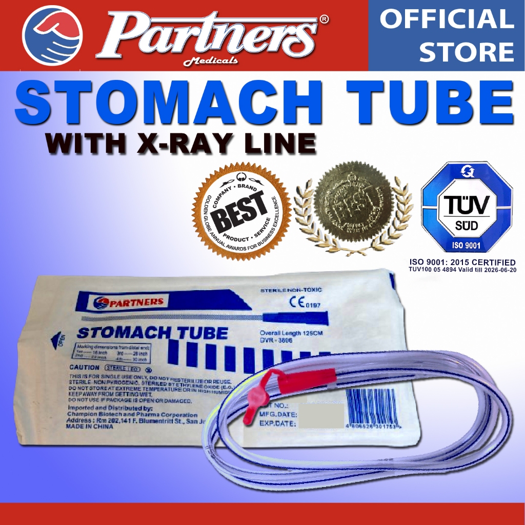 PARTNERS NGT Stomach Tube FR.12 (50 PCS/BOX) | Shopee Philippines