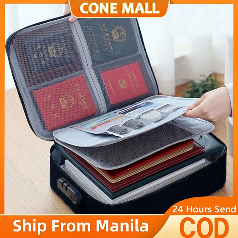 DOCUMENT STORAGE BAG Multifunctional Document File Bag Waterproof ...