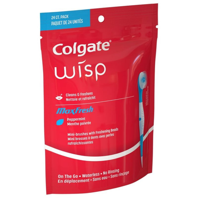 Colgate Wisp Max Fresh On The Go Waterless Mini-toothbrush with ...