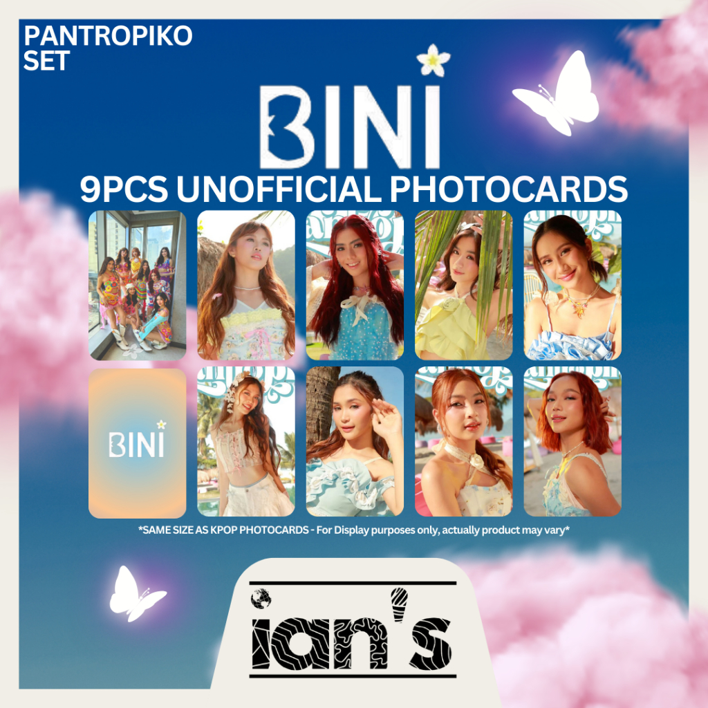 BINI PANTROPIKO PC UNOFFICIAL FANMADE P-POP PHOTOCARD (9PCS) By IAN'S ...