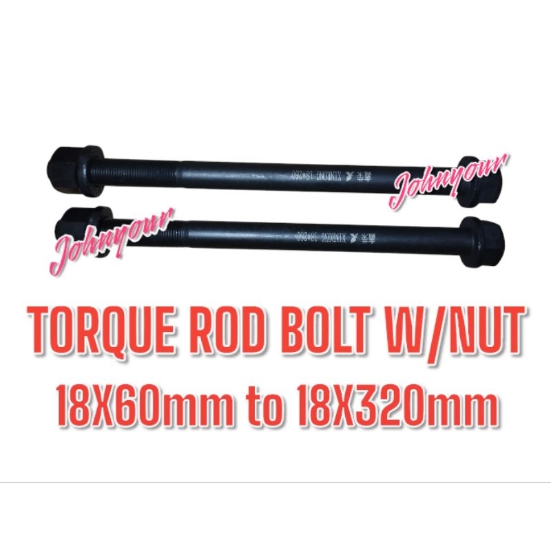 TORQUE ROD BOLT WITH NUT 18X260MM TO 18X320MM | Shopee Philippines