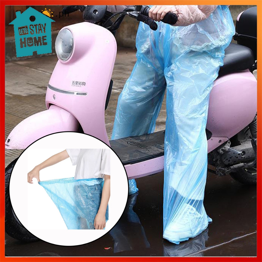Raincoat Disposable Rain Pants Thickened Pack Foot Drift Waterproof ...