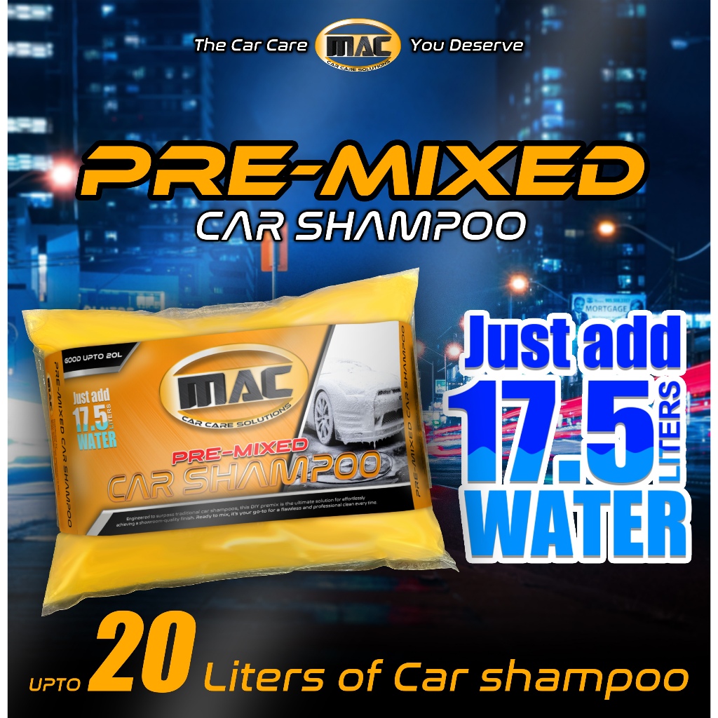 MAC PREMIX CAR SHAMPOO MAKES UP TO 20 LITERS | Shopee Philippines