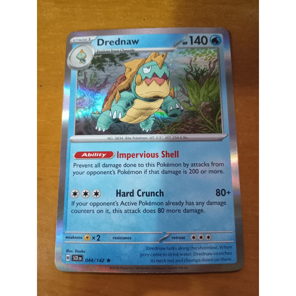 Drednaw - 044/142 - Rare SCR Stellar Crown Pokemon TCG Standard ENG | Shopee Philippines