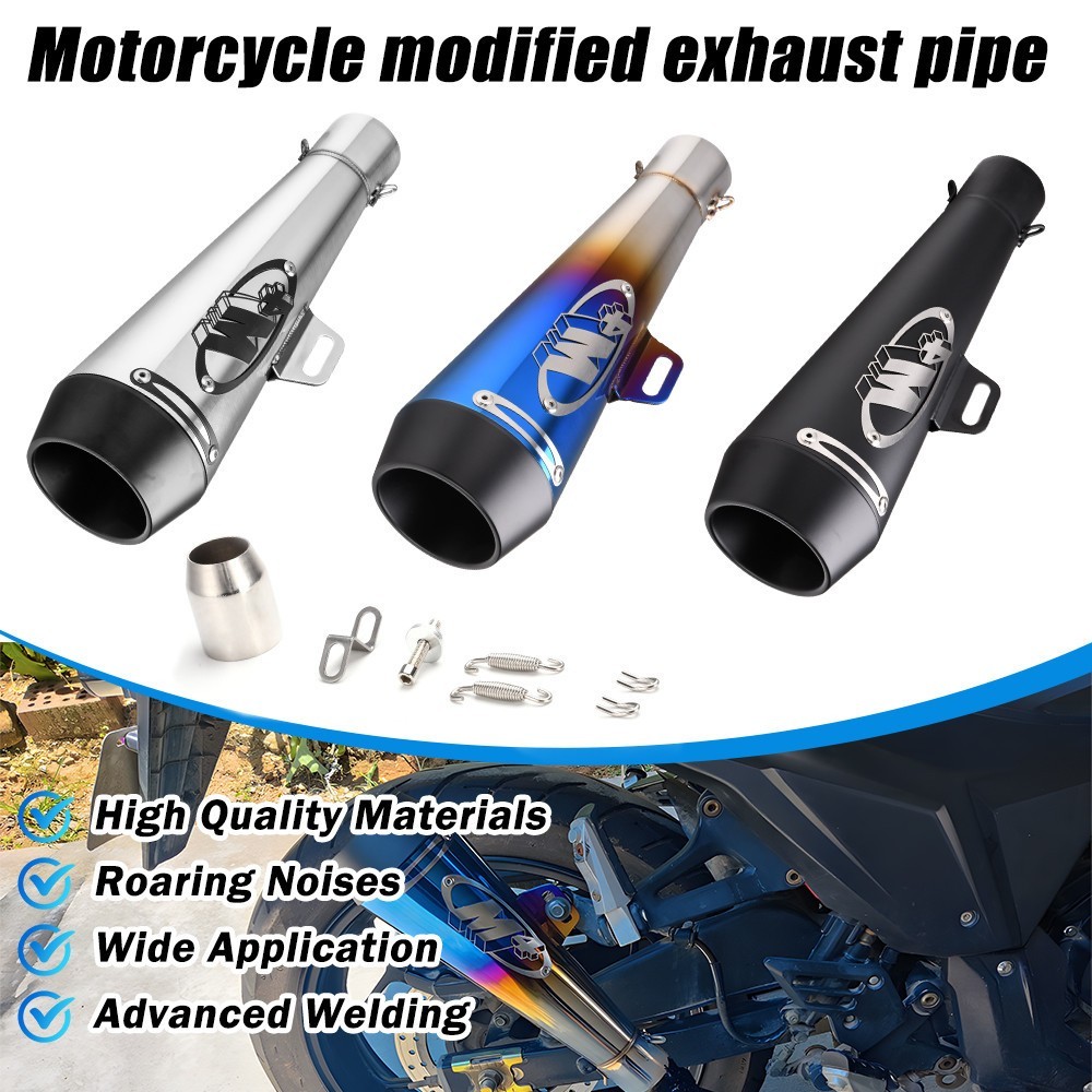 M4 38-51mm Universal Exhaust Pipe Motorcycle Muffler Pipe Ekzos Muffler ...