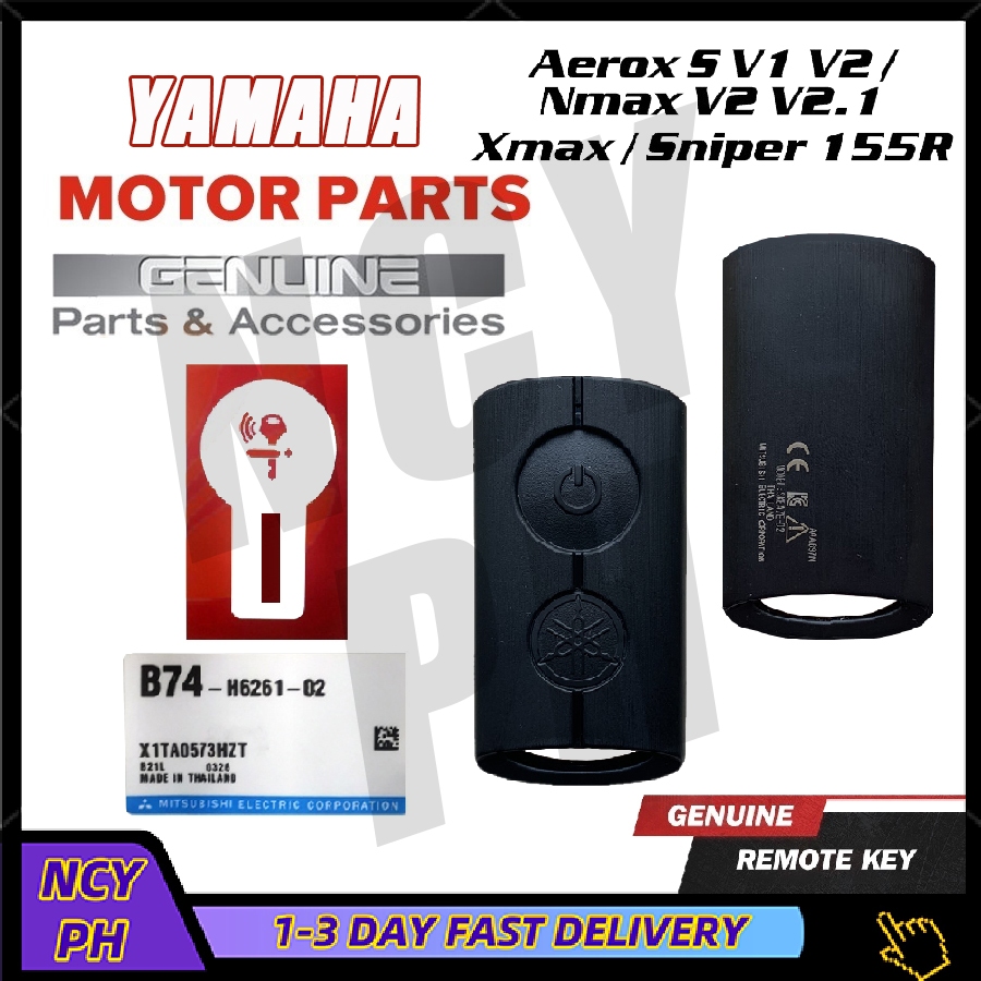 Genuine Spare Remote Key (Aerox S V1 V2 / Nmax V2 V2.1 / Xmax / Sniper ...