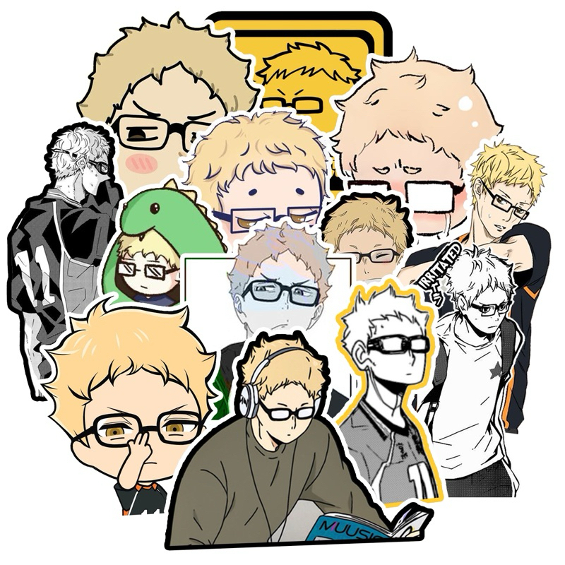 Haikyuu Kei Tsukishima Anime Sticker Pack (30pcs) | Shopee Philippines