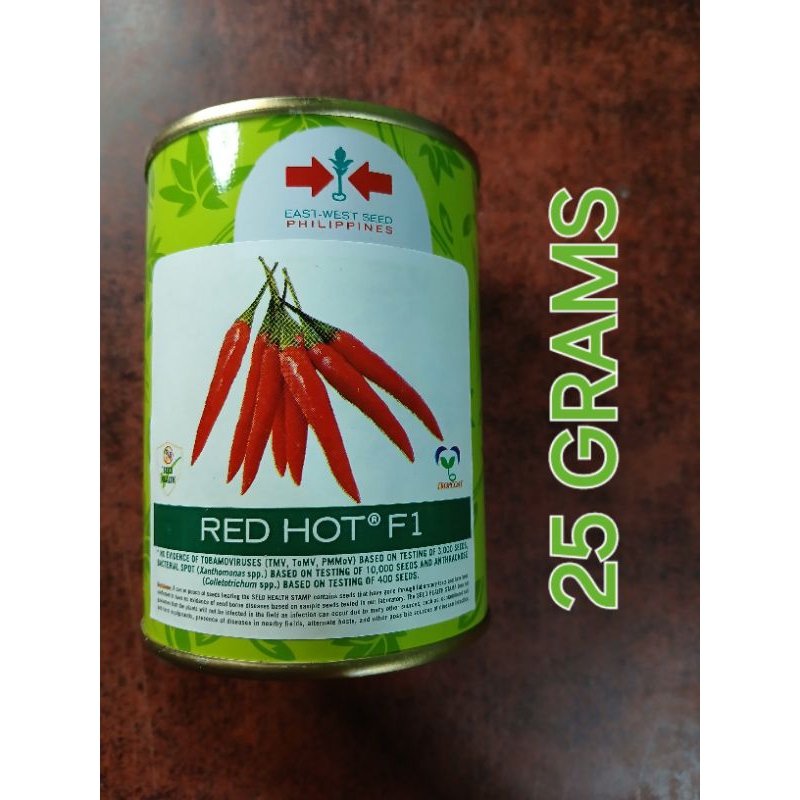 Red Hot F1 (25 grams) Hybrid Sili Labuyo by East West Seed | Shopee ...