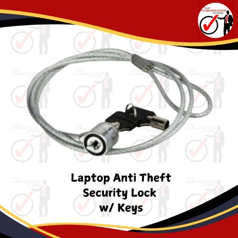 Laptop Anti-Theft Security Lock with Keys | Shopee Philippines