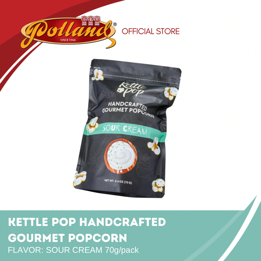 KETTLE POP Handcrafted Gourmet Popcorn (Sour Cream) 70g/pack | Shopee ...