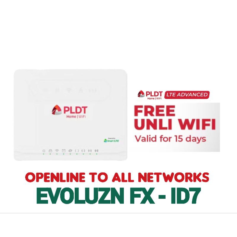 PLDT EVOLUZN FX-ID7 BRANDNEW OPENLINE CAT 6 LTE HOME PREPAID WIFI | Shopee Philippines