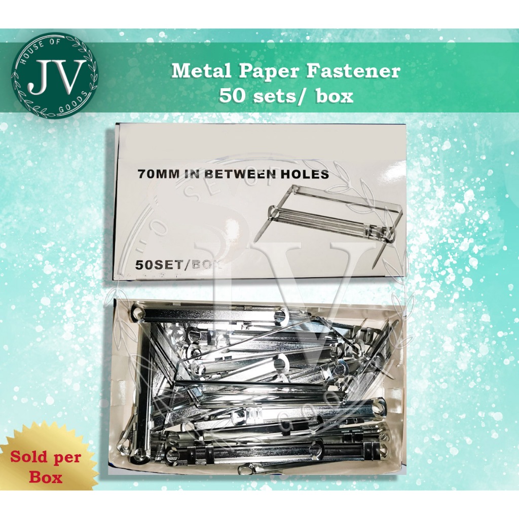 Metal Paper Fastener 50sets/box | Shopee Philippines