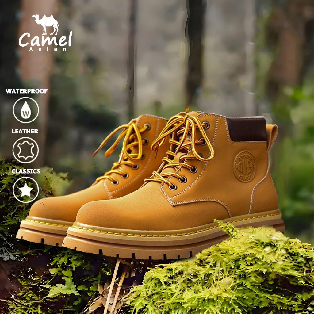 waterproof boots men high top shoes work martin male shoes ankle bots ...