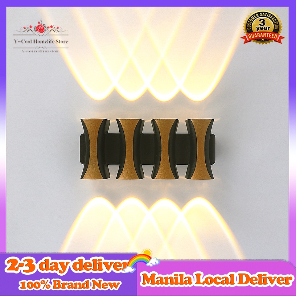 ph stock cod Waterproof Outdoor Wall Light 10W LED Wall Lamp Hotel ...