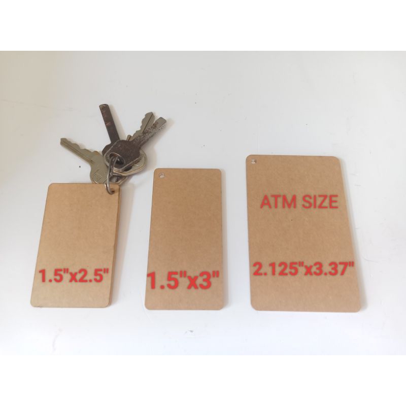 25PCS PER PACK | DIY | 3MM RECTANGULAR CUT ACRYLIC KEYCHAINS | CLEAR ...