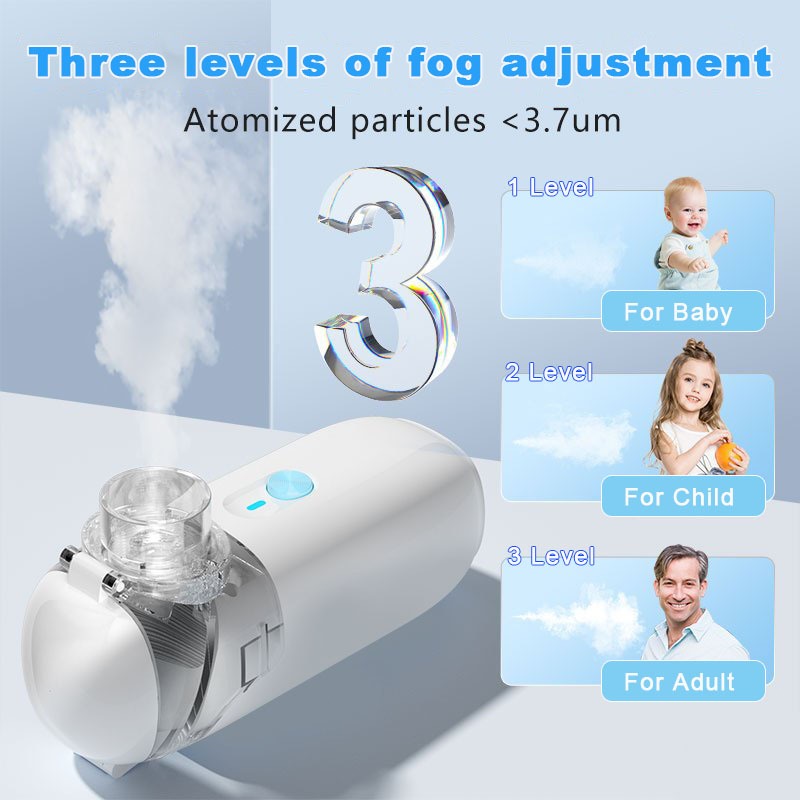 Portable Nebulizer Rechargeable Inhaler Nebulizer For Asthma Kids Adult ...